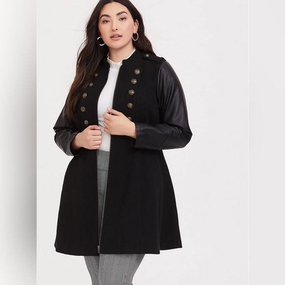 torrid | Jackets & Coats | Torrid Structured Military Inspired Long ...